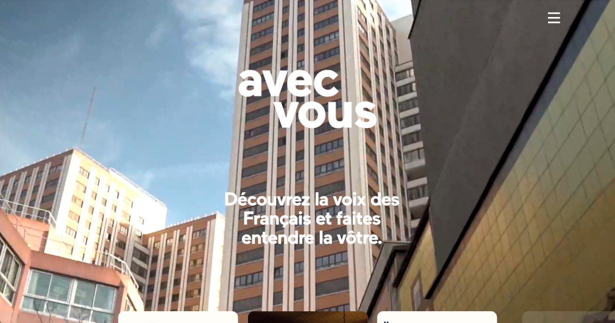 Web sémantique : nouveau site de campagne d'Emmanuel Macron